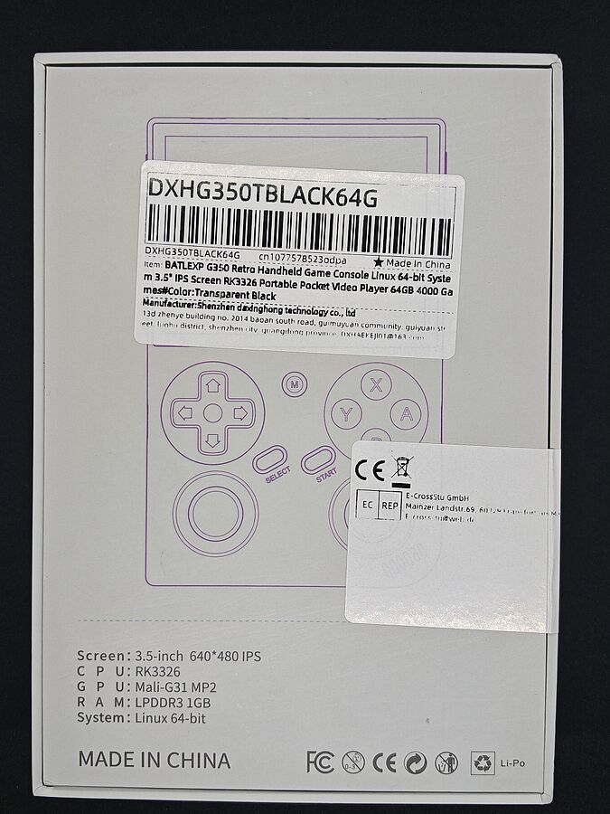 BATLEXP G350 Overview - Handhelds Wiki