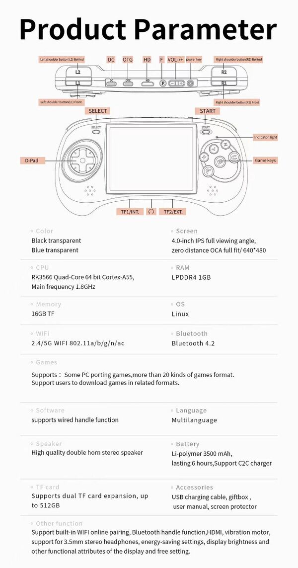 Anbernic RG ARC Handheld