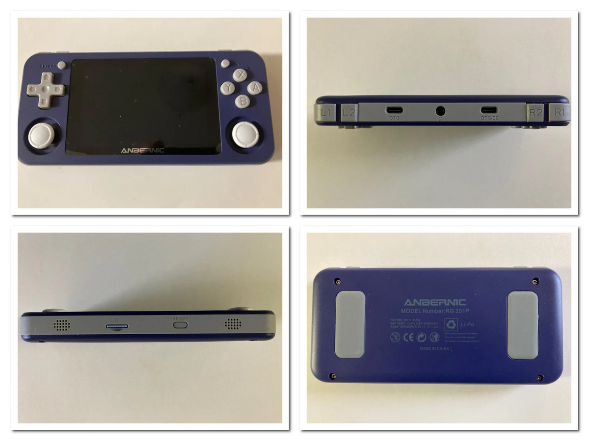 File:Anbernic RG351P photo purple all sides.webp - Handhelds Wiki